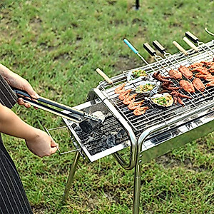 FRCOLOR Fireplace Cooking Tongs Log Tongs Firewood Claw Tongs Oven Coal Campfire Tongs Grill Camping Fire Pit Tool Fireplace Tweezers for Stove Fire Pit Grill firewood Tongs BBQ Fireplace Tongs