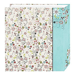 Pioneer Photo Albums TR-100D Explosion Magnetic 3-Ring Photo Album 100 Page, Bold Flower