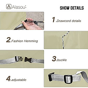 AlaSou Zero Gravity Chair Cover,Heavy Duty Gravity Chair Cover 31" W x 19" D x 34" H,Cream Color