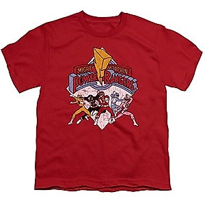 Power Rangers Retro Rangers Youth T-Shirt S Red