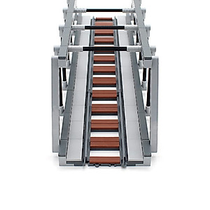 Classic Train Building Bridge City Passenger Express Train Tracks Toys Accessories Railroad Construction Building Block Compatible with Major Brand (Train Bridge)