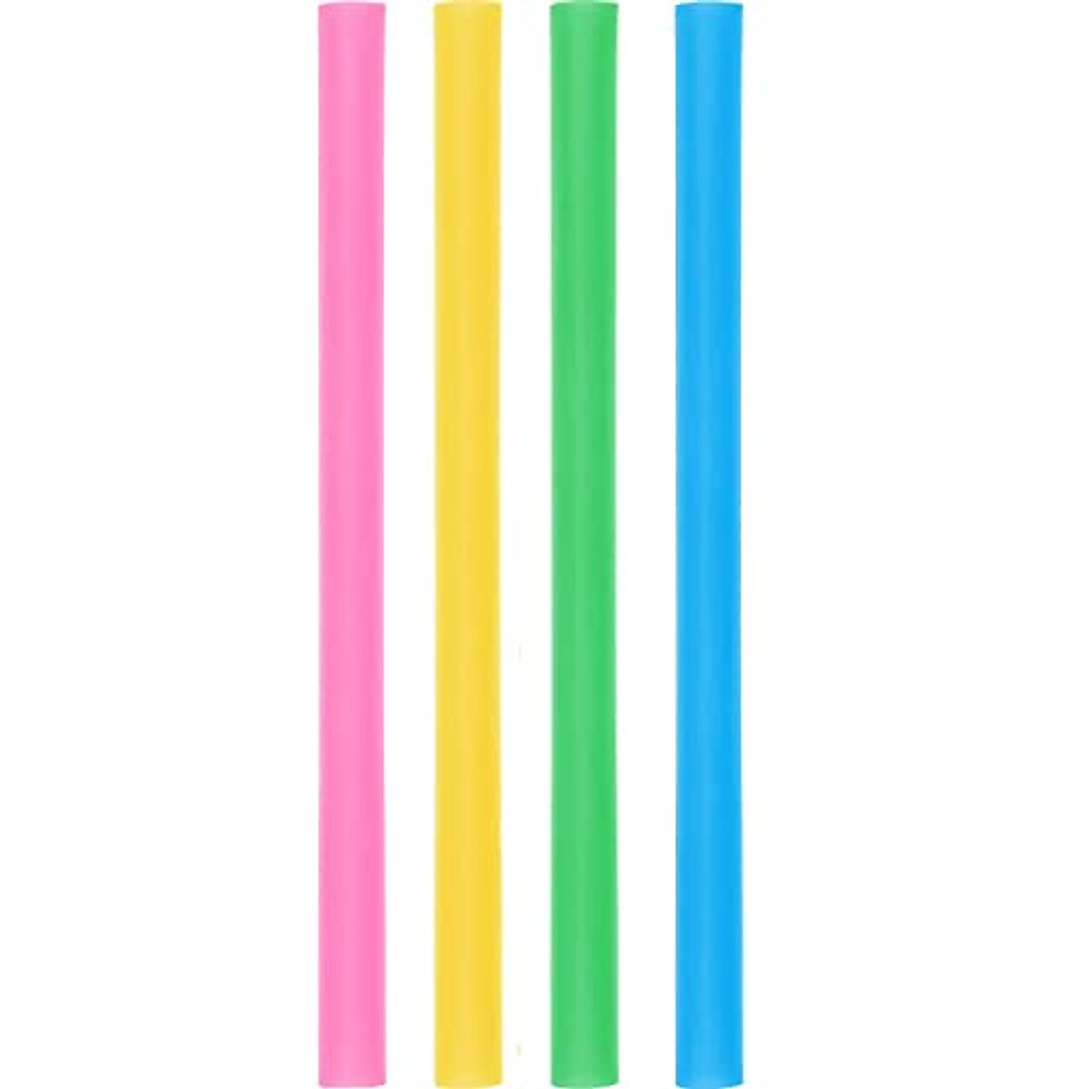 Jumbo Smoothie Straws Extra Wide - Individually Wrapped 100 Pack, BPA Free Milkshake Straw 0.47" Multi Colored Large Disposable For Boba Tea, Extra Durable Thick Restaurant Quality - by DuraHome