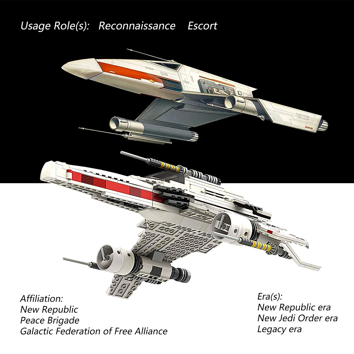 building boat E-Wing Starfighter Building Toy, Collectible Model Building Kit Creative Bricks Building Blocks,New 2021(541 Pieces)