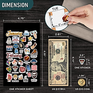 SpiceThingsUp Adult Holiday Seasonal Stickers – Over 200 pcs Planner Stickers for Whole Year – Fun and Motivational Calendar Stickers for Adults Planner, Journal Stickers, Scrapbooking Stickers