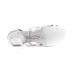 PortDance Ladies Dance Shoes PD800 Pro - Color: White - Heel: 7,5 cm Slim - Size: EUR 37