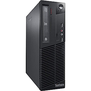 Lenovo ThinkCentre M72e Small Form Factor (SFF) Business Desktop, Intel Quad Core i5-3470 Up to 3.6GHz CPU, 8GB DDR3 RAM, 128GB SSD + 500GB HDD, DVD, WiFi, Windows 10 Pro (Renewed)