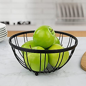 Spectrum Diversified Contempo Countertop Collection Fruit Bowl, Black