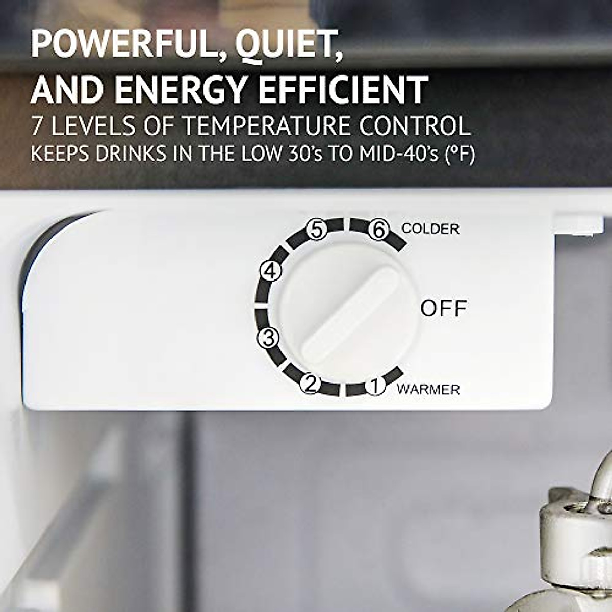 Ivation Full Size Kegerator | Dual Tap Draft Beer Dispenser & Universal Beverage Cooler | Mounted CO2 Cylinder, Temperature Control, Drip Tray & Rail | Fits 1/2 Keg, 1/4 Pony Keg, (2) 1/6 Kegs (Black)