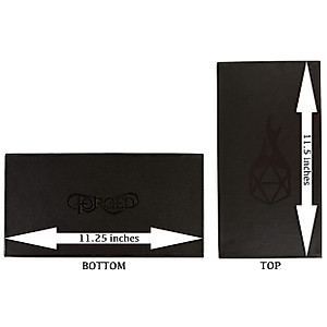 Forged Dice Co. Dice Battle Pit Dice Tray - 2 Dice Trays in 1 with Staging Area - Rolling Tray and Storage Compatible with Any Dice Game, D&D and RPG Gaming - Black