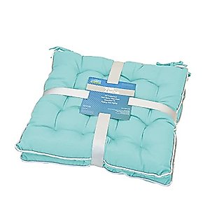 Sun-Ray 214004 Seat Cushion with Flame Retardant Filling, Blue 2 Count