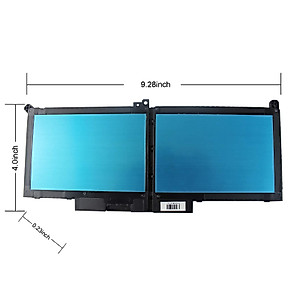 F3YGT Latitude 7490 7480 7390 Battery for Dell Latitude 14 13 12 7000 7490 7480 7390 7380 7290 7280 E7490 E7480 E7380 E7390 E7280 E7290 P73G002 P29S002 ODM3WC DM6WC 2X39G KG7VF 451-BBYE 453-BBCF.