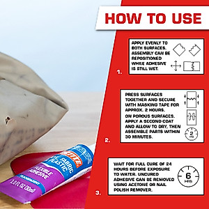 Loctite Vinyl Fabric & Plastic Repair Flexible Adhesive 1 oz, 1 Squeeze Tube