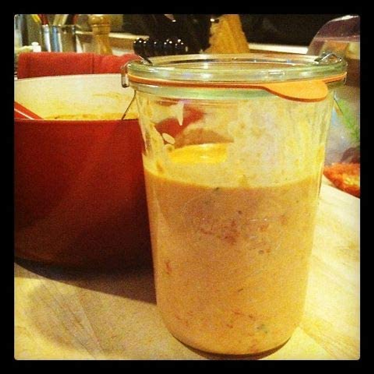 Weck Canning Jars 743 - Weck Mold Jar made of Transparent Glass - Eco-Friendly - Food Storage Container with Lid Airtight - 3/4 Liter Tall 1 Jar with Lid and Rubber Gasket