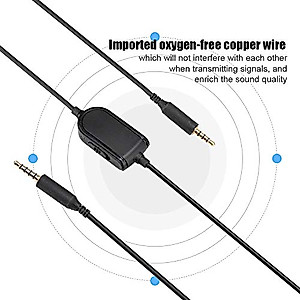 A10 Headphone Audio Cable, 6.56ft 3.5mm Replacement Headphone Audio Cable Cord for Astro A10/A40 Head-Mounted Gaming Headset with Tuning