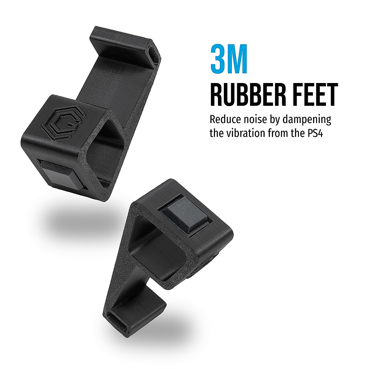 Glistco Simple Feet - Horizontal Stand/Feet Compatible with PlayStation 4 (Original)