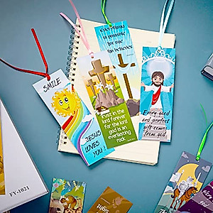 100 Pieces Christian Bookmarks Bible Verse Quotes Bookmark Inspirational Religious Scripture Bookmarks Christian Gifts for Women, Bookmarks for Kids, Office, School Supplies