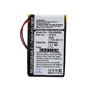 BCXY Replacement Battery for Clie PEG-UX40, Clie PEG-UX50