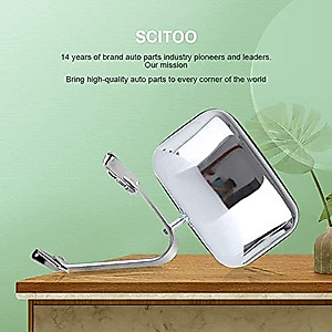 SCITOO Left/Driver Right/Passenger Manual Side View Mirrors Fit for 1980-1992 for Ford for F150 for F250 for F350, 1993 1995 for F150 for F350,1994 for F350 Truck Pickup Pair Set ABS Plastic