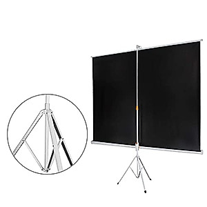 XXXDXDP 60-100 Inch 16:9 Portable Indoor Outdoor Projector Screen Matte White Fabric Fiber Screen with Pull Up Foldable Stand Tripod ( Size : 100 inch )