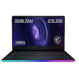 MSI Newest GE76 Raider 17.3" 144 Hz FHD Gaming Laptop, Intel i9-12900H 14 Cores, NVIDIA RTX 3060 6GB, 32GB DDR5 2TB SSD, WiFi 6e, Thunberbolt4, HDMI, RJ45, RGB Backlit Keyboard, DTS, Windows 11 Pro