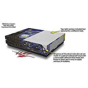 WraptorSkinz Decal Skin Wrap Set works with 2016 and newer XBOX One S Console and 2 Controllers Vincent Van Gogh Starry Night