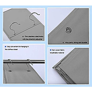 kindabigdeal Hanging Purse Handbag Organizer Wardrobe Closet Organizer Nonwoven 10 Pockets Hanging Closet Storage Bag for Homewares and Accessories