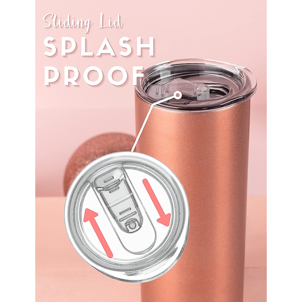 Onebttl Aunt Gifts from Niece, Nephew, Insulated Stainless Steel Wine Tumbler with Lid and Straw, 20 oz, Gifts for Auntie on Pregnancy Announcement, Rose Gold, The best friends get promoted to auntie