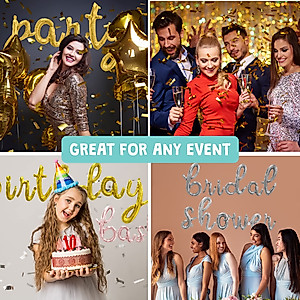 Balloon Vibe Custom Letter Balloons 16 Inch – Cursive Foil Balloon Letters Alphabets & Numbers Personalized Balloons – Create Mylar Balloon Banner for Birthday, Anniversary, or Any Other Occasion