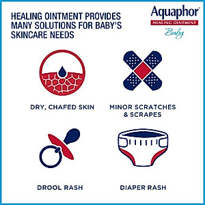Aquaphor Baby Healing Ointment 0.35 Ounce 2 Count (10ml) (2 Pack)