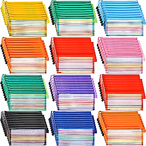 120 Pack Zipper Mesh Pouch Multicolor Pencil Pouch Mesh Bags with Zipper Mesh Cosmetics Bag Pencil Storage Pouch Multipurpose Mesh Toiletry Bag Travel Small Mesh Bag for Office School Travel Accessory