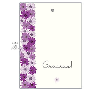 20 Tarjetas de Agradecimiento Thank You cards Notes in Spanish Gracias Cards for Wedding, Baby Shower,Anniversary, Bridal Shower - Flores Gracias Cards in Spanish Español with envelopes
