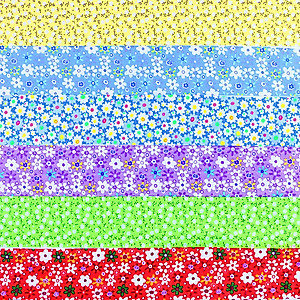 Pralb Miniatures Jelly Roll Collection 40 Precut 2.5-inch x 42 inch Quilting Fabric Strips