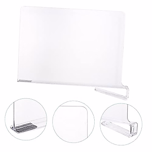 HOMOCONO 2pcs Wardrobe Partition Drawer Separators Closet Shelf Divider Adjustable Drawer Organizer Drawer Dividers for Clothing Clear Clothes Separator Shelf Separator Transparent Acrylic