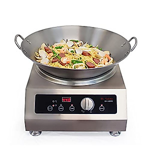 SPT SL-PA450EA: 18″ Stainless Steel Wok (Induction Ready)