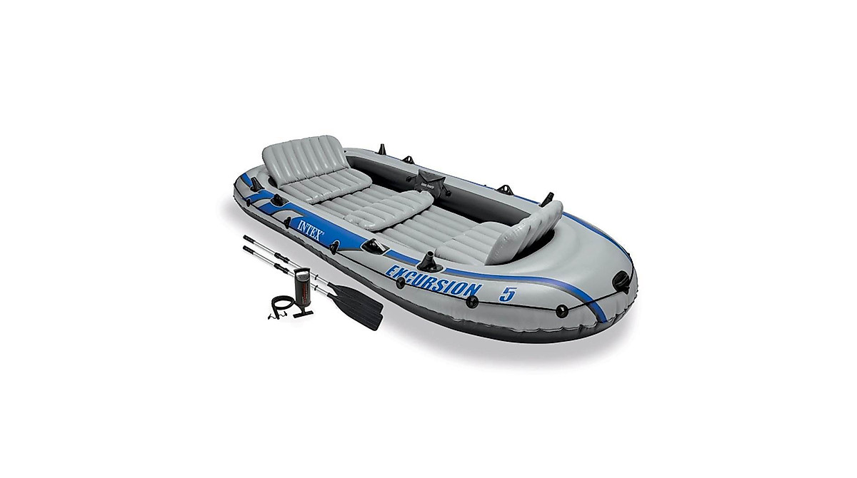 Intex Excursion 5-Person Inflatable Raft Boat Set