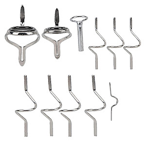 Fishing Rod Guides Fishing Rod Repair Kit Fishing Pole Eyes Replacement Kit Baitcasting/Spinning Rod Guides Stainless Steel Guides Fishing Rod Tips Fishing Rod Eyelets Frames Fly Rod Set