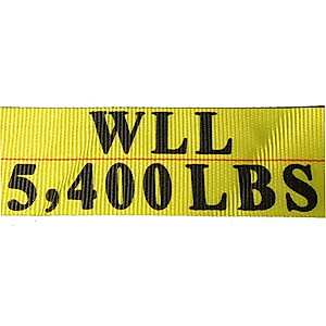 Mytee Products 4 Pack 4" x 40' Heavy Duty Winch Straps with Chain Anchor WLL# 5400 LBS - Flatbed Tie Down Truck Straps - 4 Inch Cargo Control for Flatbed Truck Utility Trailer