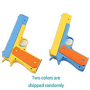 Toy Gun Colt 1911 Pistol with Magazine and Bullets, 1: 1 Size Blaster Gun Toy for Boy Gift , Training or Play