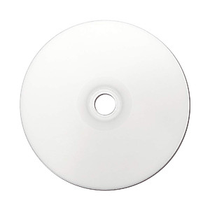 PlexDisc CD-R 700MB 52X White Inkjet Hub Printable Recordable Blank Discs - 100 Pack Cake Box (FFP), Blank CDs for Burning Music, Writable CD Discs, CD-R Blank Discs for Music, Photos, Data