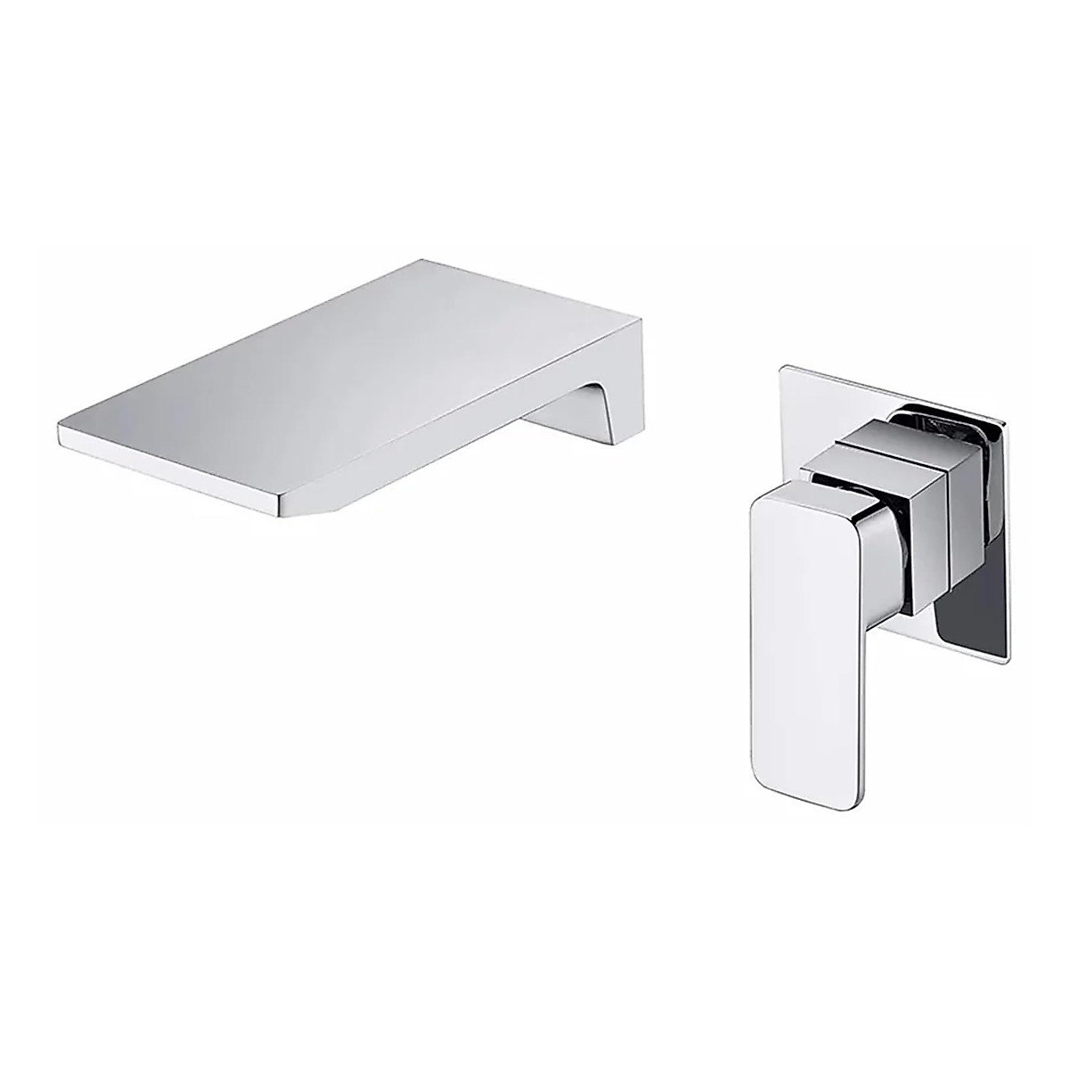 ItoNc Chrome Bathroom Waterfall Basin Mixer Faucet Single Lever Wall Mounted Washing Basin Taps Waterfall Bath Mixer Tap,Kitchen faucets