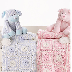 Bernat Big Ball Baby Sparkle Yarn - (3) Light Gauge 100% Acrylic - 10.5oz - White - Machine Wash & Dry