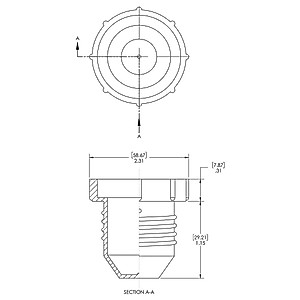Caplugs PD-240 PD Series – Plastic Threaded Plug for Flared JIC Fittings, 100 Pack, Red LD-PE, Thread Size 1-7/8"-12 Open End Protection, Leak Prevention, Automotive, Hydraulic Systems (99191194)