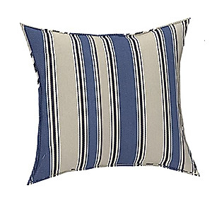 Creative Living Patio 24x24 Replacement Cushions with Decorative Pillows, 10 Piece Set, Navy