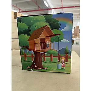 FUQUN Treehouse Accessories for Kids,Pulley with Bucket Cable, Kids Playhouse Accessories, Pulleys for Kids, Pirate Ship Accessories Outdoor, Playhouse Game Accessories, Bucket for Treehouse (Blue)