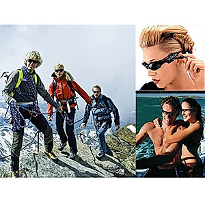 Wireless Bluetooth Sunglasses Anti-ray Stereo 4.1 Music Bluetooth Headphones for Men Support Both Headset and Hands-Free for All Kinds of Cell Phones (Black-Gray)