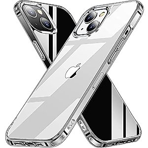 AEDILYS Shockproof for iPhone 13 Case,[ Non-Yellowing][15FT Military Grade Drop Protection] [Scratch-Resistant], Slim Non-Slip iPhone 13 Phone Case, 6.1''- Clear
