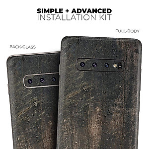 DesignSkinz Raw Wood Planks V8 Protective Vinyl Decal Wrap Skin Cover Compatible with The Samsung Galaxy S20 (Screen Trim & Back Glass Skin)