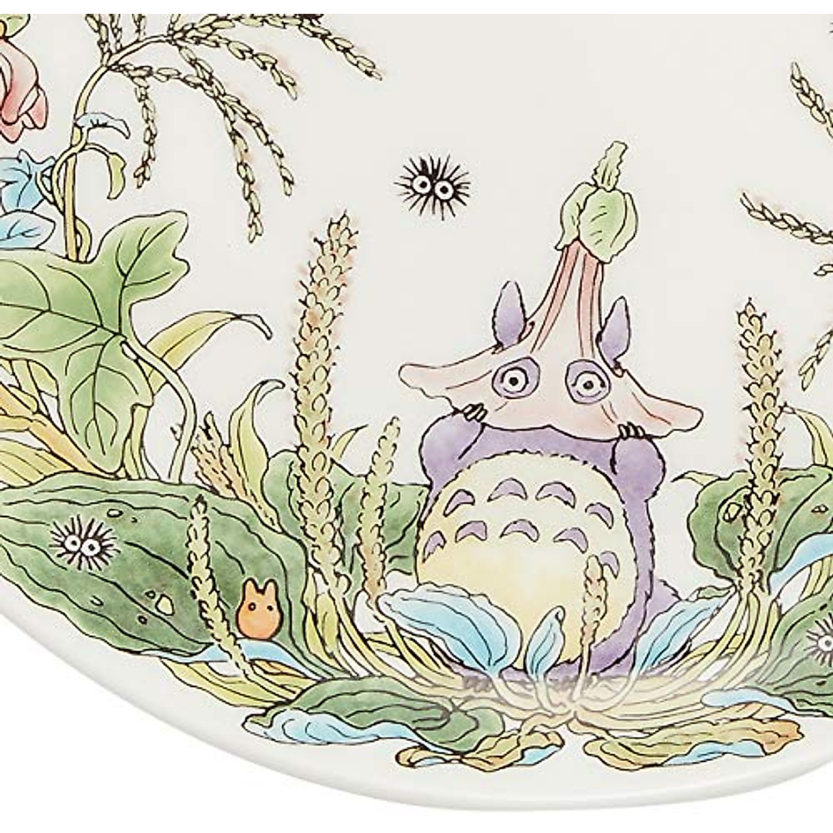 Noritake T50116A/4660-4 My Neighbor Totoro Plate, 9.1 inches (23 cm), Hiruga, Microwave Safe, 1 Piece, Bone China