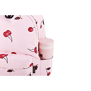 Acmebon Waterproof Stylish School Backpack for Teen Girl Roomy Backpack Purse for Women Cherry