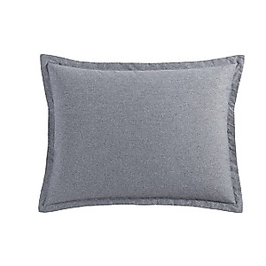 Eddie Bauer - Queen Duvet Cover Set, Reversible Bedding with Matching Shams, Stain Resistant Home Decor (Richmond Grey, Queen)